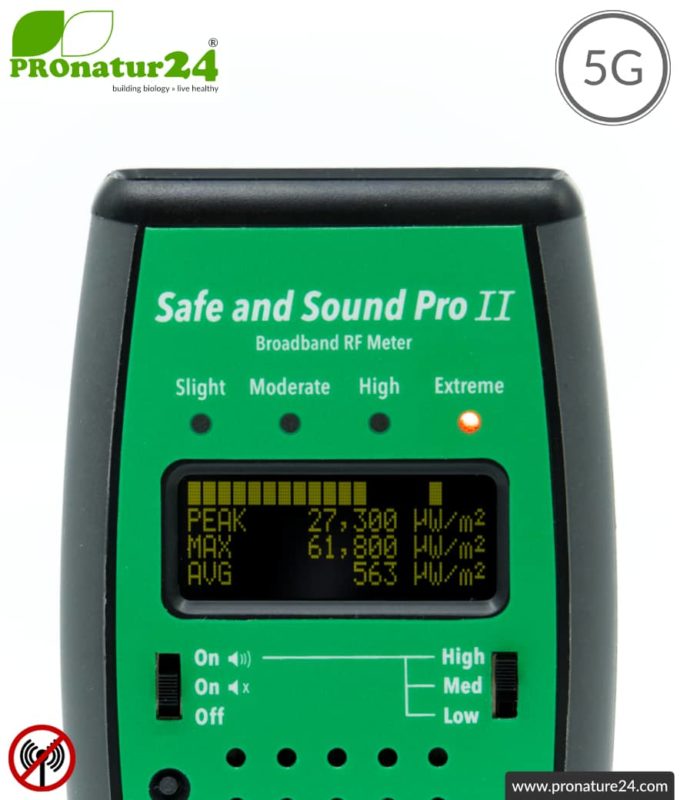 Safe and Sound Pro 2 EMF Detector | RF radiation meter