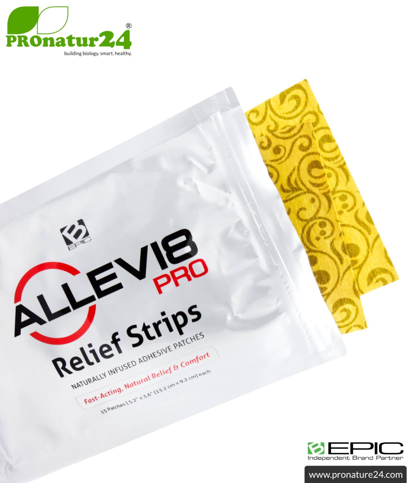ALLEVI8 PRO Relief Strips by Dr. Kim | B-EPIC | 15 +1